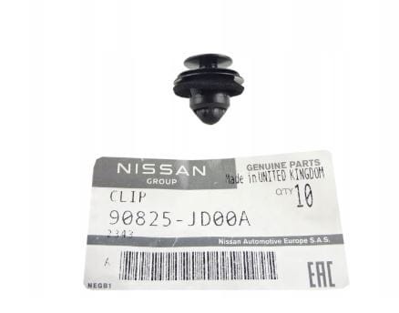 Klip spinka kołek Nissan Qashqai 90825-JD00A Części ASO 90825JD00A