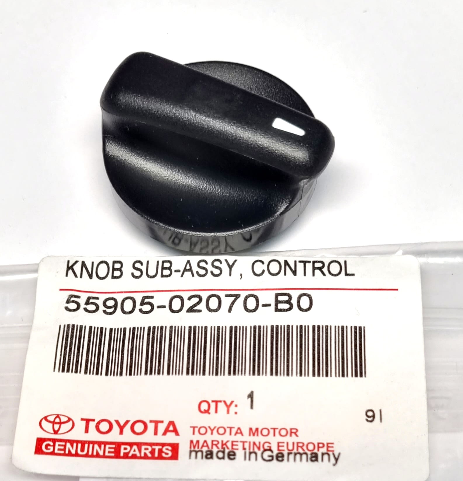 POKRĘTŁO GAŁKA OGRZEWANIA NAWIEWU TOYOTA COROLLA E11 98-01 Części ASO 55905-02070-B0